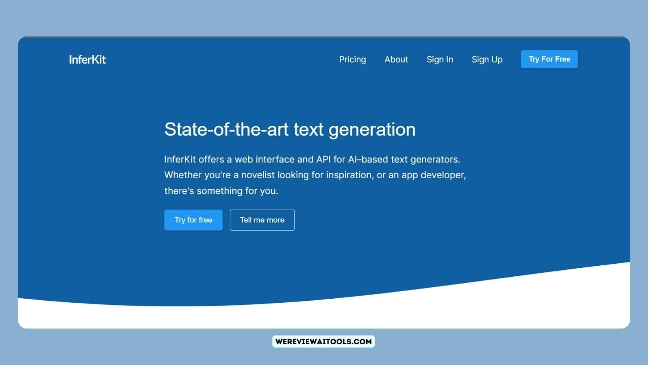 Inferkit AI: Review,How to Use?,Features - wereviewaitools