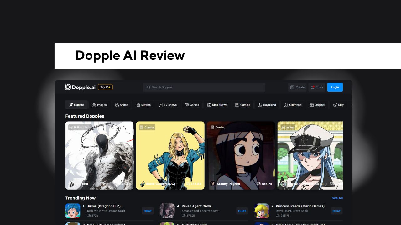 Dopple AI Review: Features, How to use? & User's reviews - wereviewaitools
