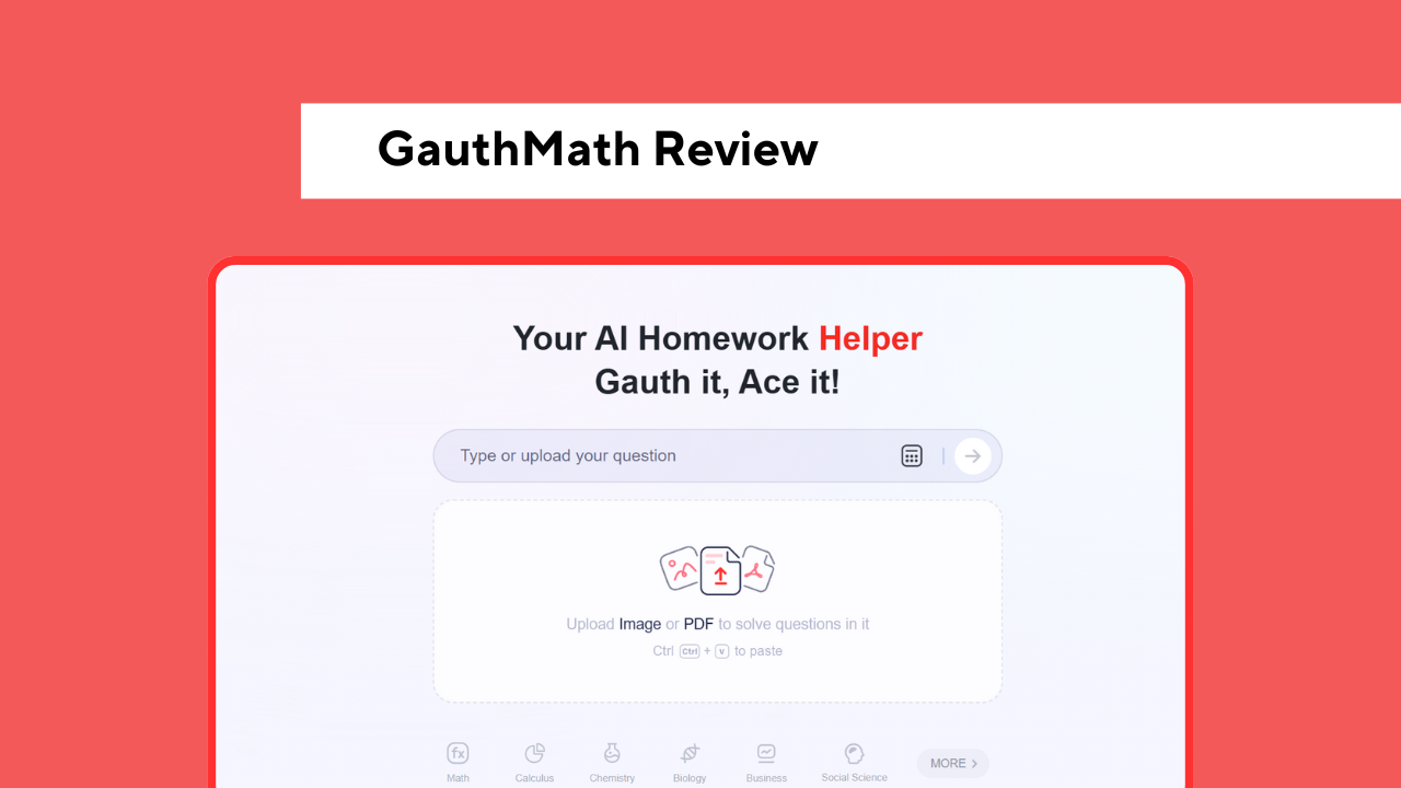 GauthMath Review: Honest Review, Legit or not? - wereviewaitools
