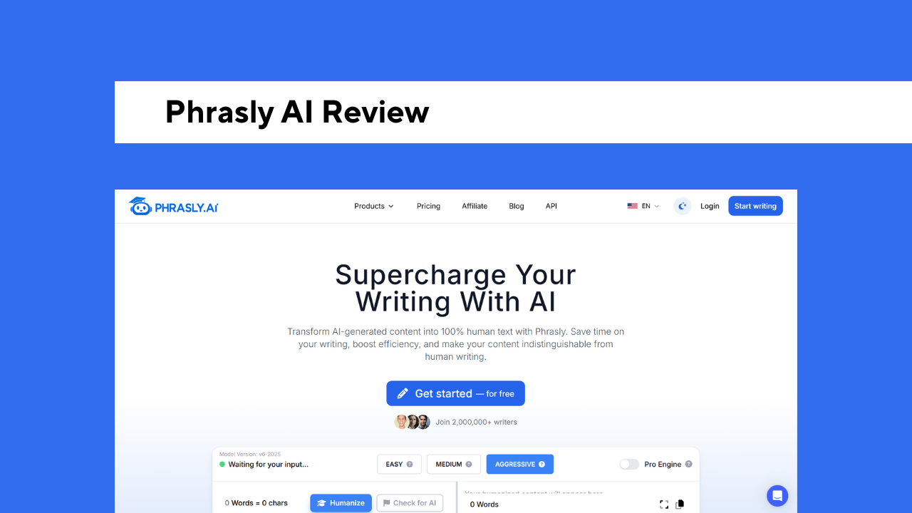 Phrasly AI Review: Features, Pricing & Alternative - wereviewaitools